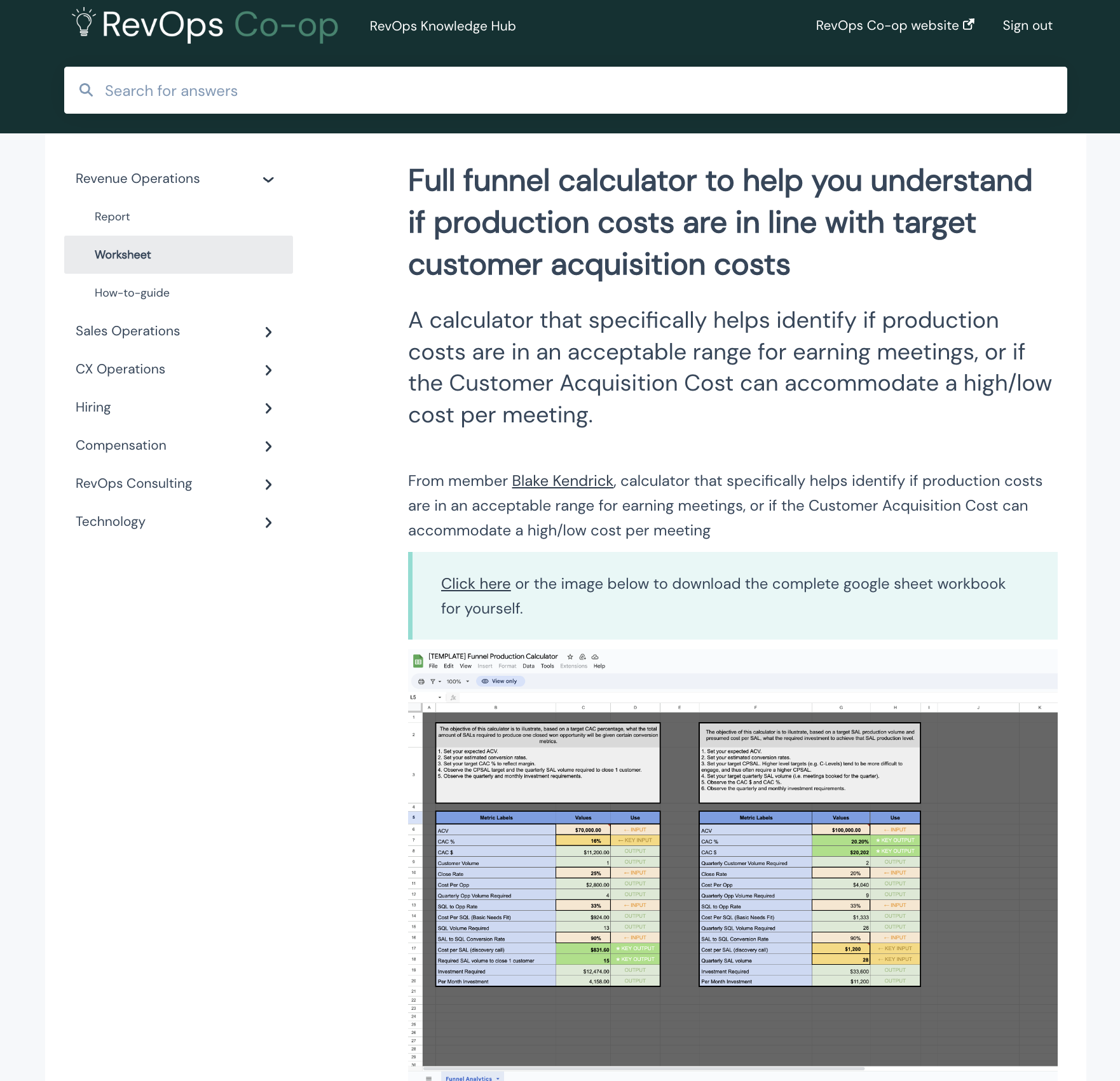 RevOps Knowledge Hub